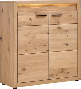 XXXLutz BOTNÍK, barvy dubu, sukový dub, 99,6/110,5/40 cm Linea Natura - Botníky - 001770003001