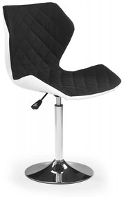 Barová židle Rixo černá/bílá