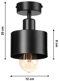 Přisazený lustr BODO 1xE27/60W/230V