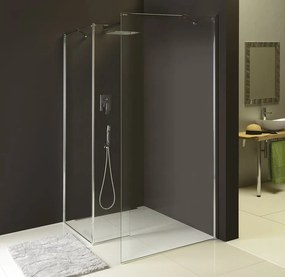 Polysan Modular Shower stěna 90 x 200 cm k instalaci na zeď pro připojení pevného panelu sklo čiré MS2A-90
