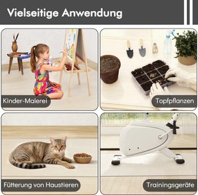 Costway Podložka pod kancelářskou židli Transparentní PVC rohož – 180 × 160 cm