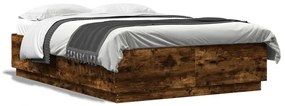 Rám postele kouřový dub 120 x 200 cm kompozitní dřevo