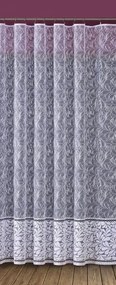 Vějířky žakárová záclona bílá, různé rozměry výška: 160cm