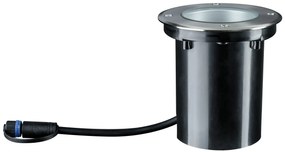 Paulmann 93908 Plug&Shine RL, zápustné svítidlo s nastavitelným směrem svícení 6W LED 3000K, nerez, prům. 14cm, IP67