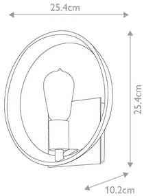 Quoizel QZ-THEATER-ROW1WT - Nástěnné svítidlo THEATER ROW 1xE27/60W/230V