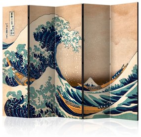 Paraván - Hokusai: Velká vlna u Kanagawy (reprodukce) II 225x172