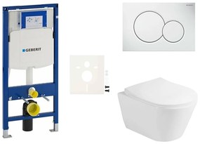 Cenově zvýhodněný závěsný WC set Geberit do lehkých stěn / předstěnová montáž+ WC Glacera Ava SIKOGESAVAS01