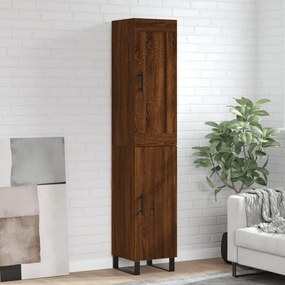 Skříň highboard hnědý dub 34,5 x 34 x 180 cm kompozitní dřevo