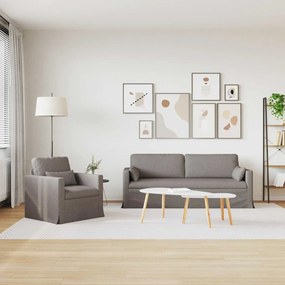 Set pohovek 2 ks Taupe textil 3407585