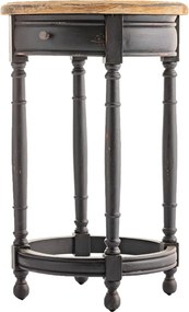 Stůl Margaret 45x72 black&amp;natural
