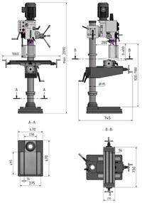 Sloupová převodová vrtačka Převodová vrtačka OPTIdrill DH 40 CTP