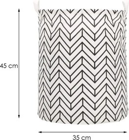 Úložný koš 55l, černé pruhy SPRINGOS HA0121