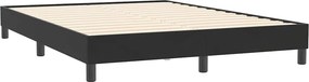 Box spring postel s matrací černá 160x210 cm samet 3316409