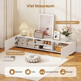 Costway TV skříň TV komoda pro televizory do 70 palce TV s 2 dvířky