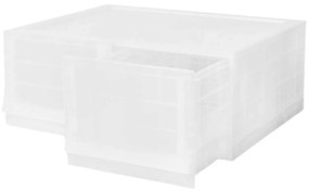 Modulární úložný box Wave twin Mist bez koleček 54,6 x 43,4 x 22 cm, široký - 2 šuplíky