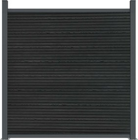 Plotový dílec šedý 353 x 186 cm WPC 3282790