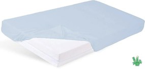 BabyMatex Bambusové prostěradlo s gumičkou 60x120 Bamboo 24 modré do dětské postýlky