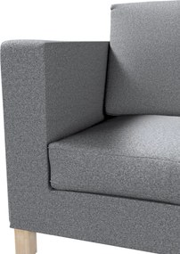 Potah na pohovku IKEA  Karlanda 2-místná, krátký barva šedá látka pletený vzor