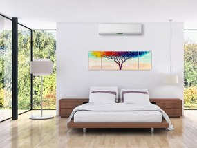 Obraz malovaného stromu (170x50 cm)