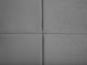 Sametová vodní postel 180 x 200 cm šedá VICHY Beliani