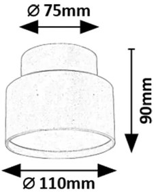 Rabalux 71324 - LED Stropní svítidlo OVIDIA LED/16W/230V 3000K bílá