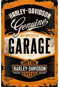 Postershop Plechová cedule: Harley-Davidson (Garage) - 60x40 cm