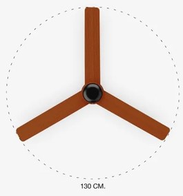 FARO 33817 - Stropní ventilátor PUNT hnědá/černá pr. 130 cm + dálkové ovládání