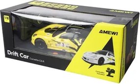 AMEWI Driftovací auto Corvette C6R žlutá / 1:18 / RTR / 4WD pohon / 2.