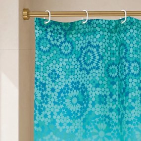 Bellatex Koupelnový závěs 180x200 cm Mozaika Modrá