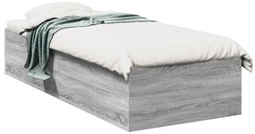Rám postele šedý sonoma 90 x 200 cm kompozitní dřevo 3281061
