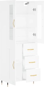 Skříň highboard bílá 69,5 x 34 x 180 cm kompozitní dřevo 3198641
