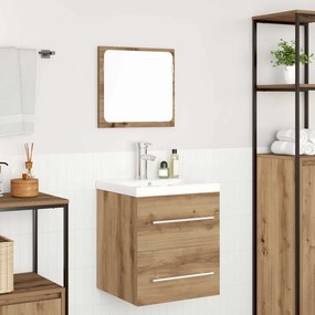 Sada koupelnového nábytku 2 ks Artisanový dub Kompozitní dřevo 3393509