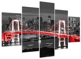 Moderní obraz mostu (150x105 cm)