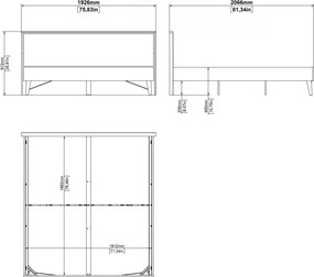 FALCO Postel Rain 180x200 jackson hickory