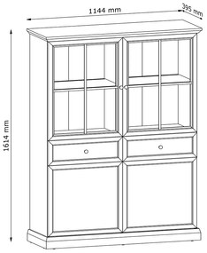 Obývací stěna LUCCA b | 3 díly | sestava B | 396 cm |  bílá