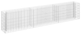 Gabionový vyvýšený záhon pozinkovaná ocel 270 x 30 x 60 cm 145638