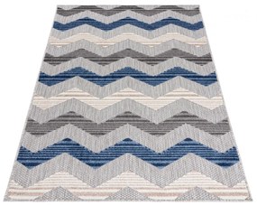 Kusový koberec CikCak šedomodrý 120x170cm