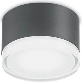 ILUX 168111 Venkovní stropní a nástěnné svítidlo Ideal Lux Urano PL1 small antracite 168111 antracitové 12cm IP44 - IDEALLUX