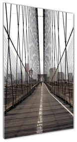 Wallmuralia Vertikální Foto obraz skleněný svislý Brooklynský most 50x100
