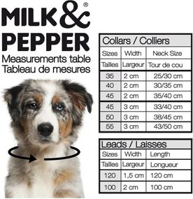 MILK&PEPPER Vodítko pro psy Boreal Black
