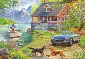 Ravensburger Puzzle: Léto u jezera / 200 dílků / od 8 let