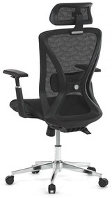 Kancelářská ergonomická židle FLIP — síť, černá