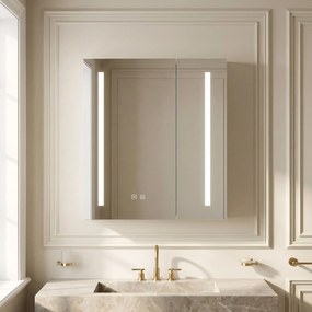 Rea Rea, Zrcadlová skříňka s LED osvětlením M1015-60 60x65, REA-M0102