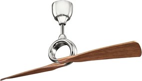 ELS KLF-LINK-54-PN Stropní ventilátor Link 137cm leštěný nikl / dřevo - Elstead