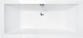 Besco Quadro Slim obdélníková vana 155 x 70 cm akrylát bílá VANQAUD155SLIM new