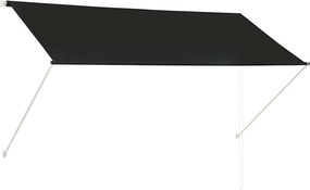 Zatahovací markýza antracitová 250 x 150 cm 143760