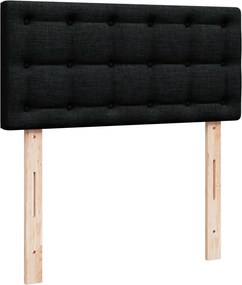 Box spring postel s matrací černá 90x190 cm textil 3286939