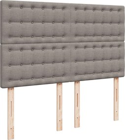 Box spring postel s matrací taupe 160x200 cm textil 3292857