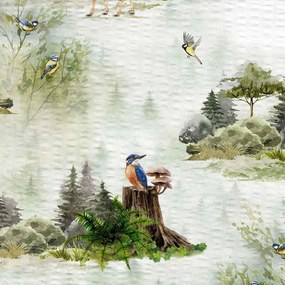 Krepový perkálový povlak na polštář Zvířátka Velikost: 70 x 90