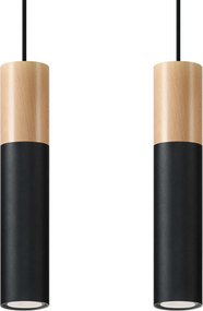 Sollux Lighting Závěsné svítidlo PABLO 2 černé